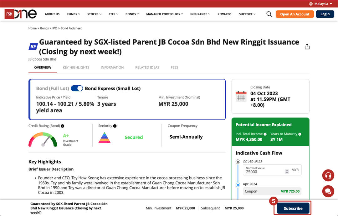 Step-by-step Guide: How to Subscribe Bond IPO via FSMOne | FSMOne