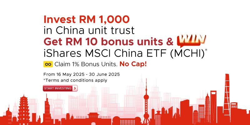 RM10 Bonus Units for every RM1,000 invested in China unit trust | FSMOne