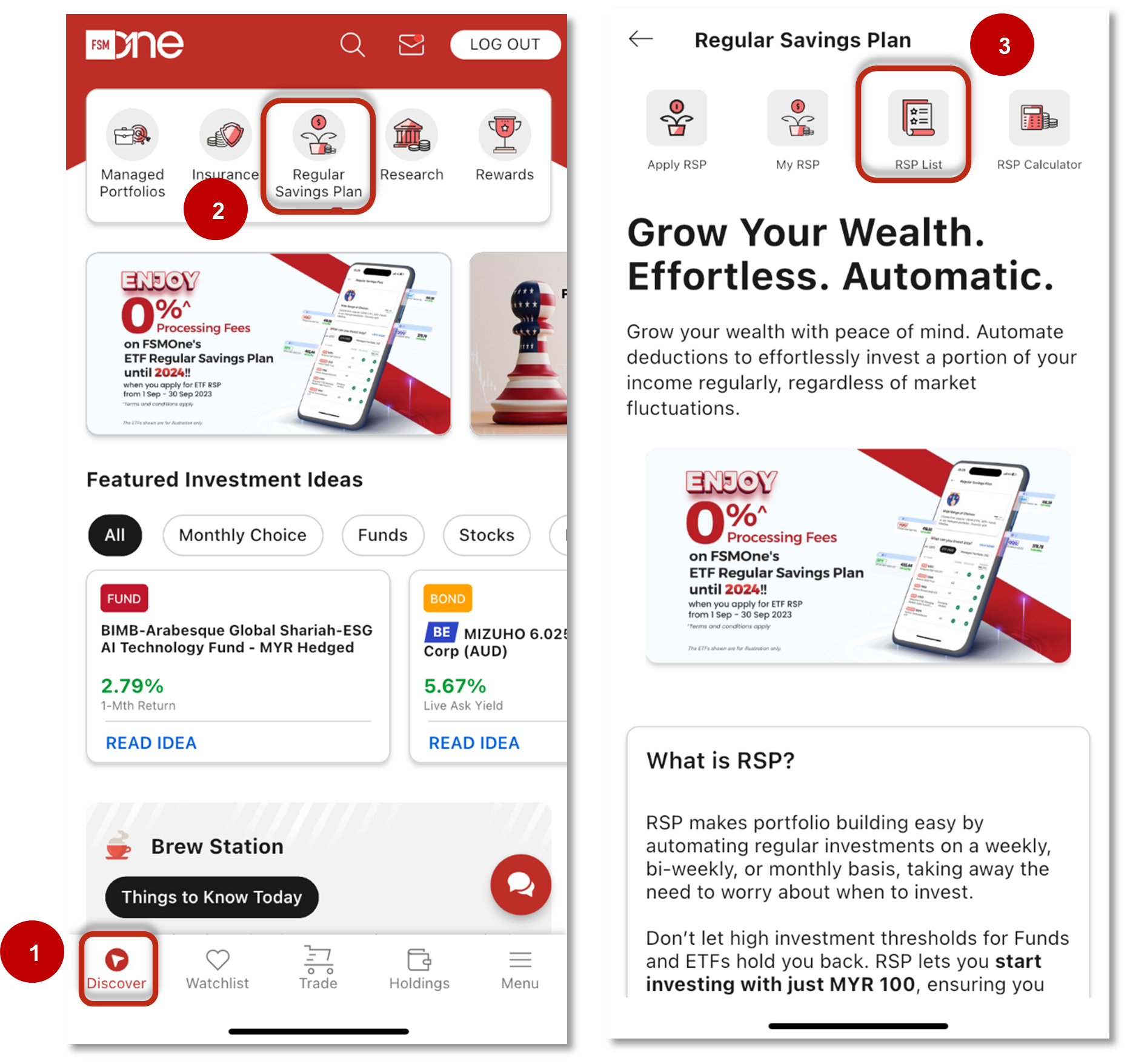 Step-by-step Guide for ETF RSP | FSMOne