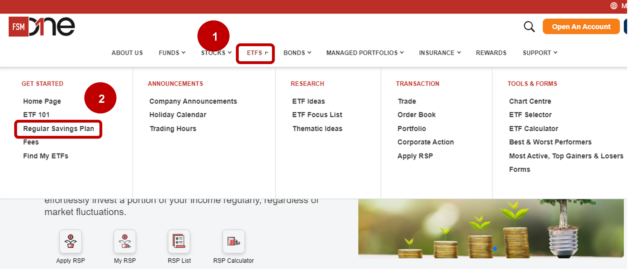 Step-by-step Guide for ETF RSP | FSMOne