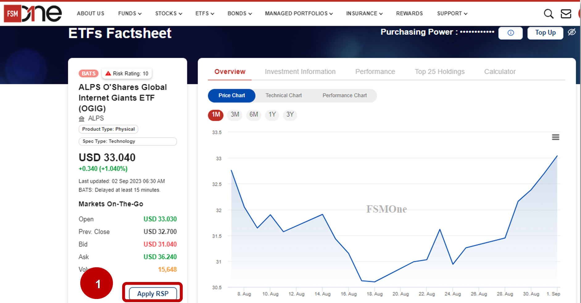 Step-by-step Guide for ETF RSP | FSMOne