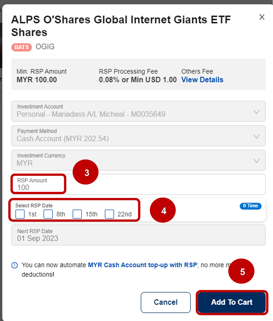 Step-by-step Guide for ETF RSP | FSMOne
